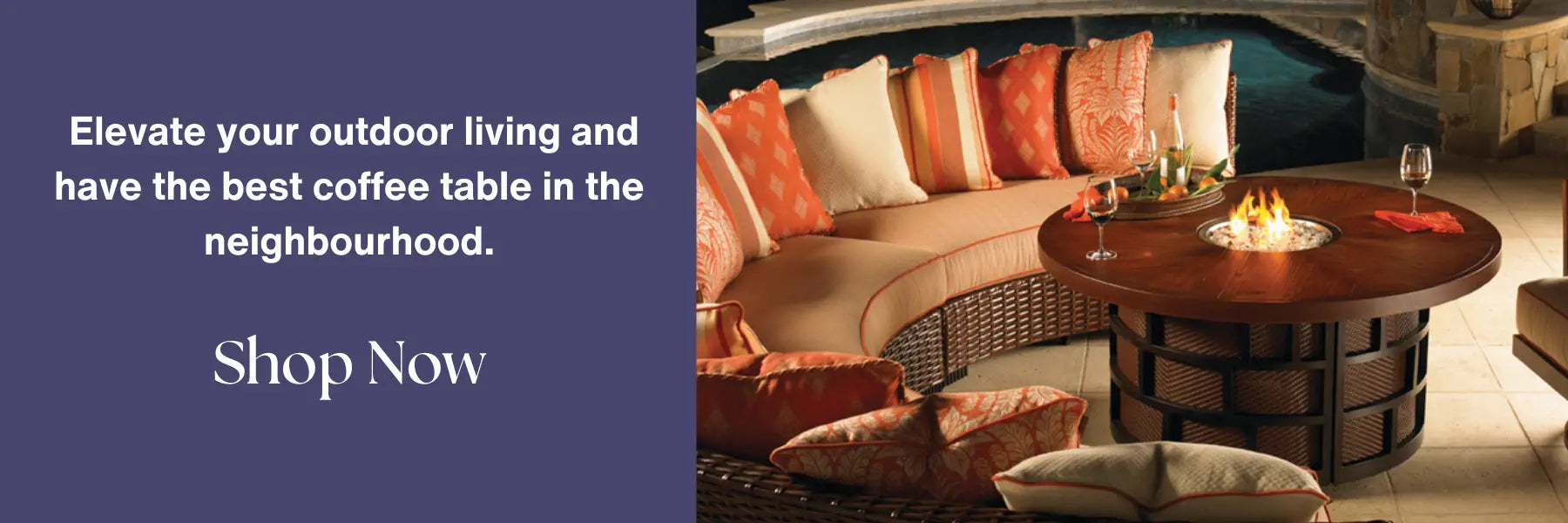 Fire Pit Coffee Table | Propane Fire Pit |Lux Yard and Homes