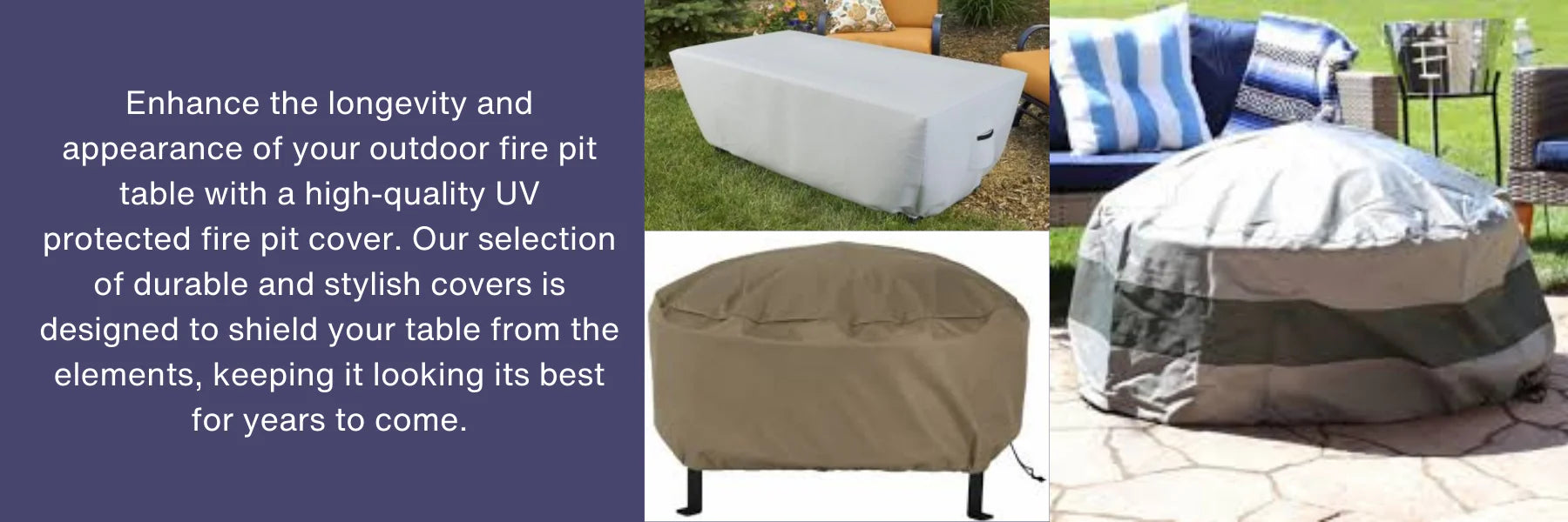 Fire Pit Cover | Fire Table Cover | Lux Yard and Homes