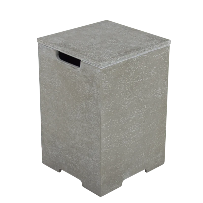 GFRC Square Propane Tank Cover | Lux Yard and Homes