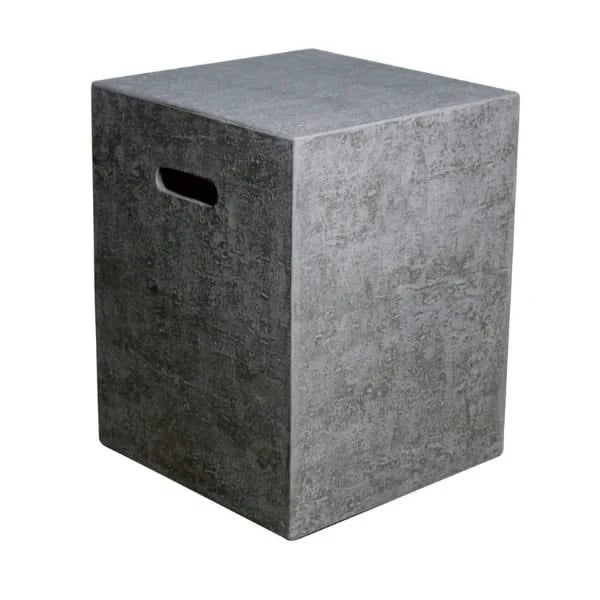 Square Travertine Tank Cover | Elementi Fire Tank Cover | Lux Yard and ...