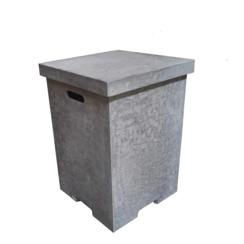 Square Travertine Tank Cover with Lid | Lux Yard and Homes