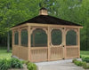 Fifthroom Rectangle Screened Gazebo Red Cedar | Lux Yard and Homes