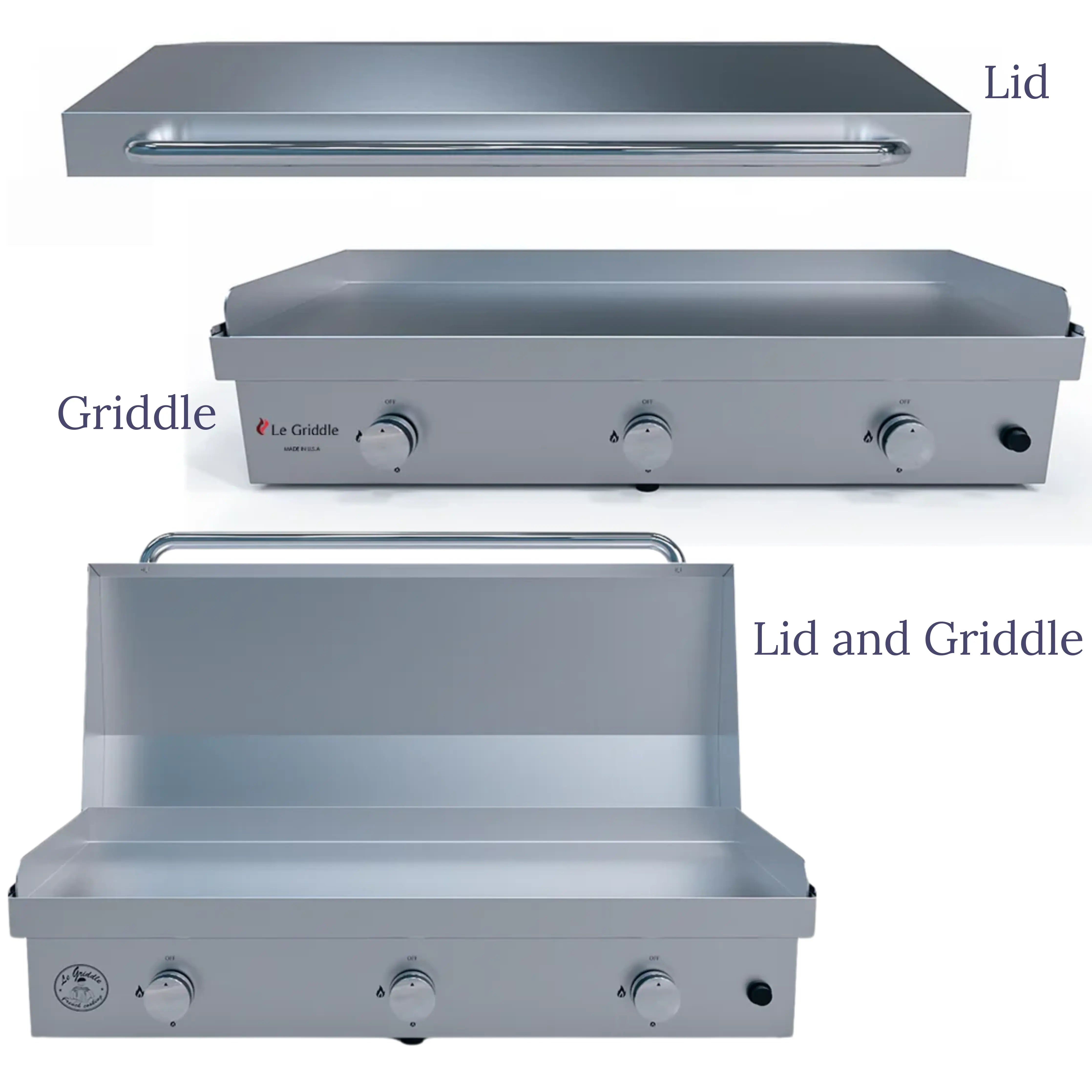 Le Griddle The Big Texan Gas Griddle Combo with Lid GFE105 | Lux Yard ...