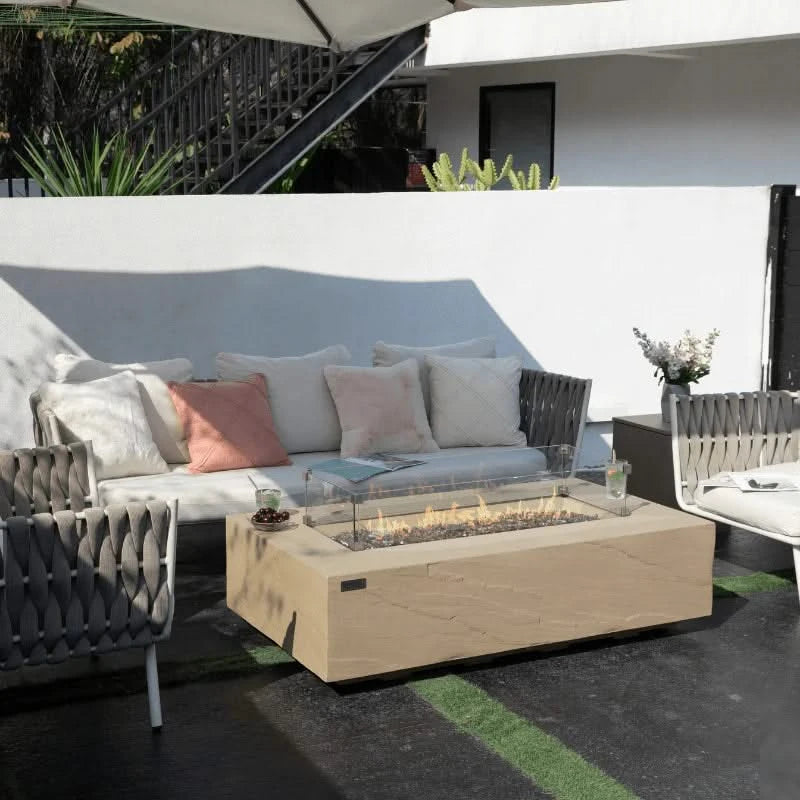 Elementi Colorado Rectangular Fire Pit | Fire Tables | Lux Yard and Homes